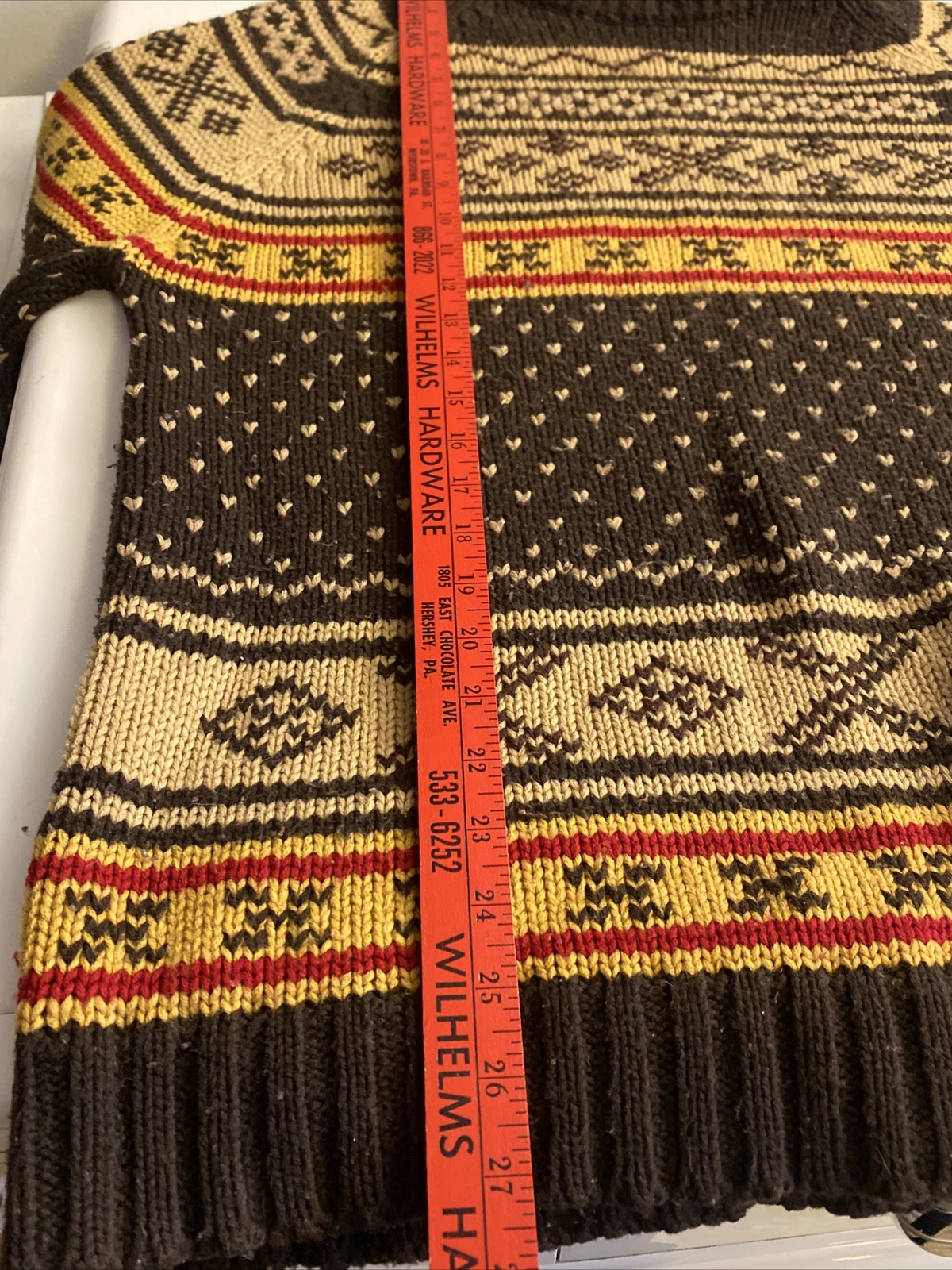 Gimbels Western Fully Fashioned Vintage Sweater Mens … - Gem