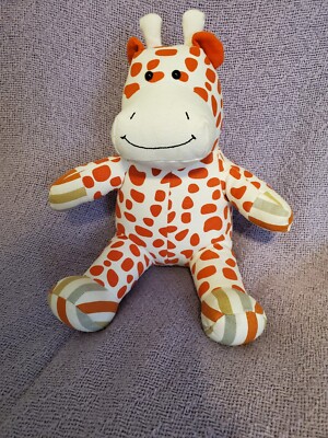 2008 Circo TARGET Giraffe 11” Orange Spots Stripes Canvas Stuffed ...