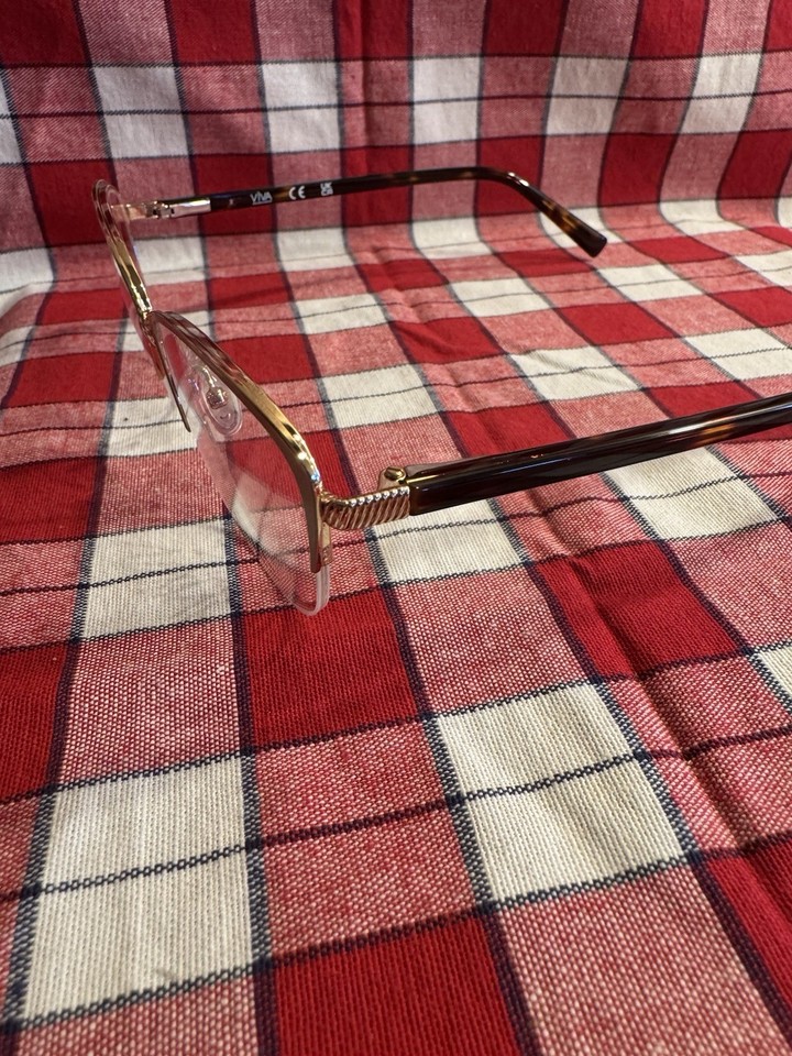 Viva VV4531 Eyeglasses Women Pale Gold 54-17-140 Frames Only | eBay