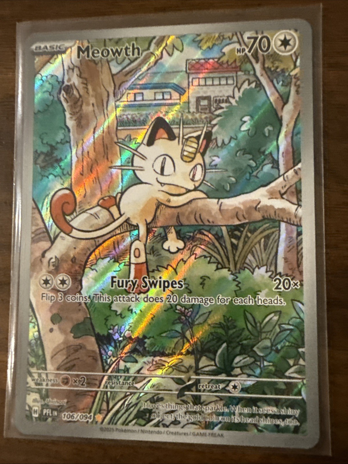 Meowth Illustration Rare 106/094 Pokemon Phantasmal Flames English | eBay