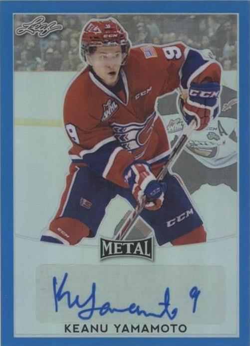 2016-17 Leaf Metal - Keanu Yamamoto #BA-KY2 Blue Prismatic /25 (AU, RC ...