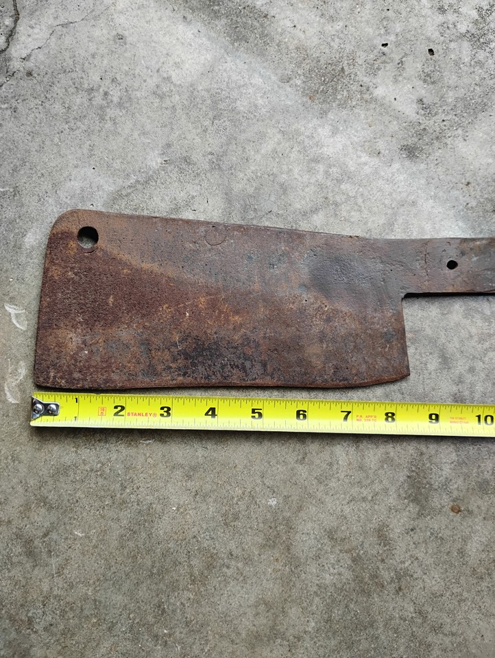 Vintage Meat Cleaver No Handle Heavy | eBay