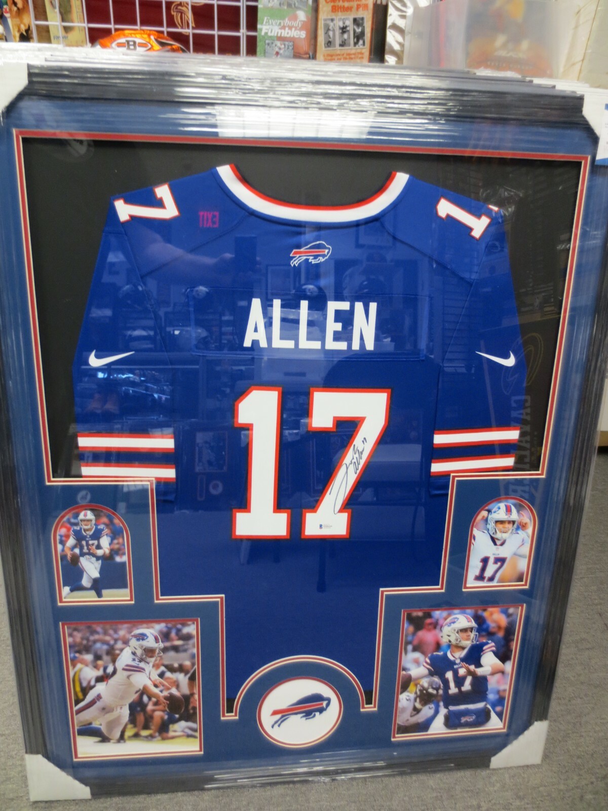 Josh Allen Autographed Signed Buffalo Bills Framed Matted Jersey ...