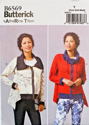 BUTTERICK B6569 KATHERINE TILTON SIZE XSM-MED JACKETS *UC/FF | eBay