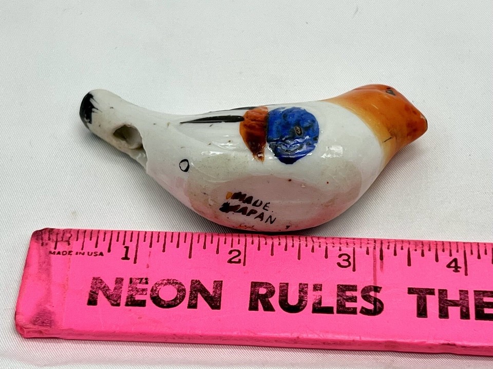 Rare Vintage Beautiful Porcelain Ceramic Bird Shaped Whistle Made In ...