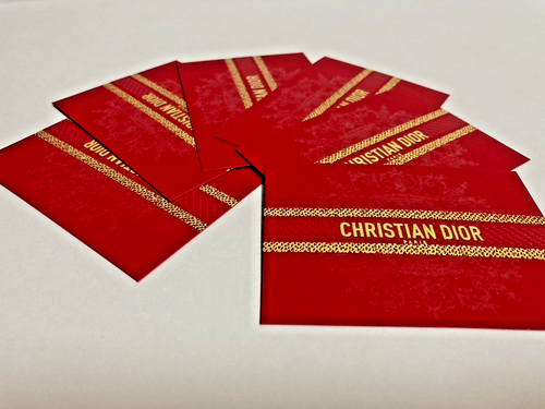 [Authentic] Christian Dior Gift Card Set of 6 Red Gold Unused | eBay