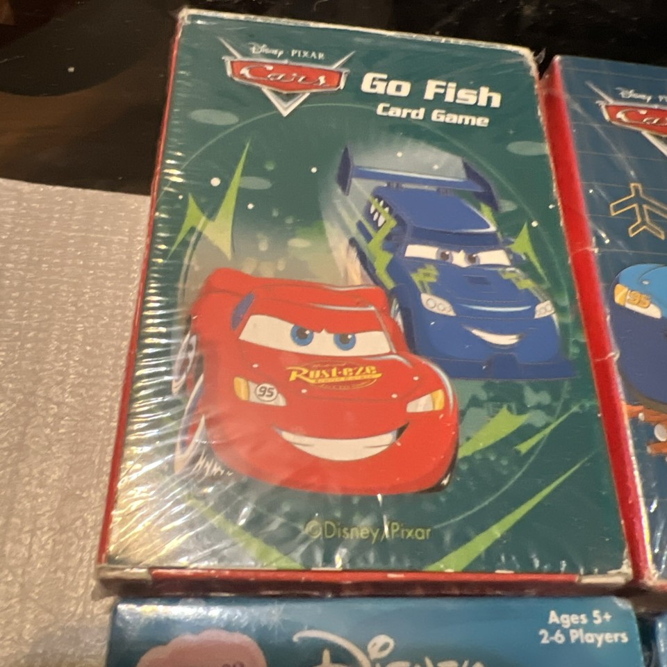 Disney Cars, Little Mermaid Card Games. Crazy 8's Go Fish, War Old Maid ...