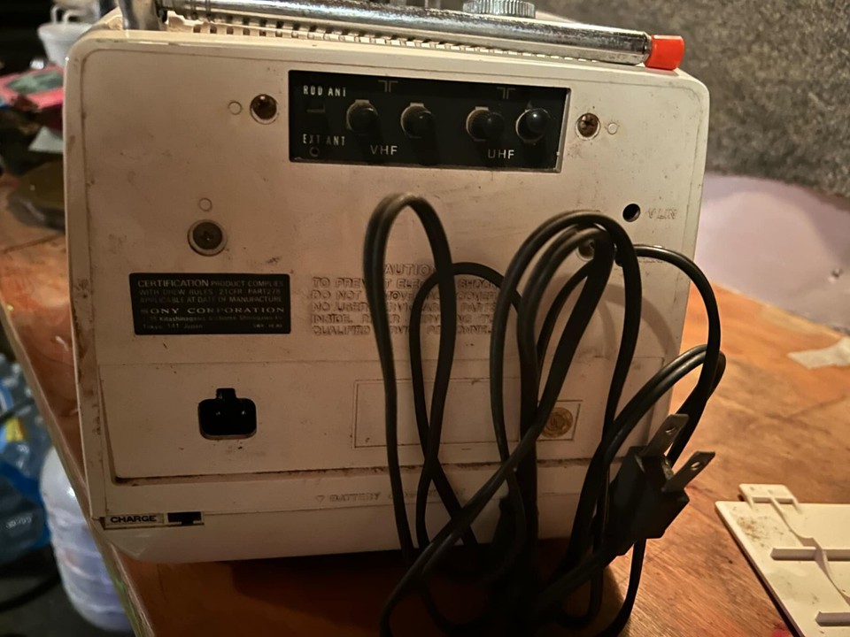 Vintage Sony Solid State Transistor TV Receiver Model TV-750 Working ...