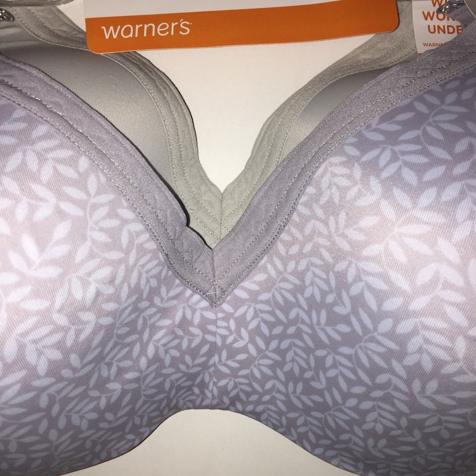 Warner's Bra Wirefree Padded Seamless Cup Invisible Lined TWO 2 TShirt ...