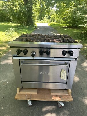 Garland X36-6R Sunfire 36" PROPANE Stove Range - 6 Burner & Standard ...