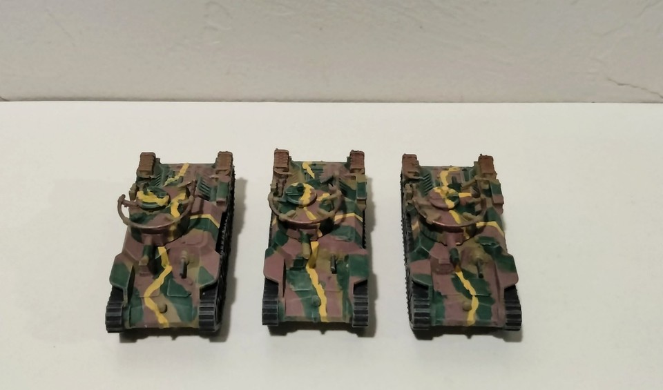 Hand-painted 1/100 Scale Resin Miniatures Set Of Three Chi Ha Japanese ...