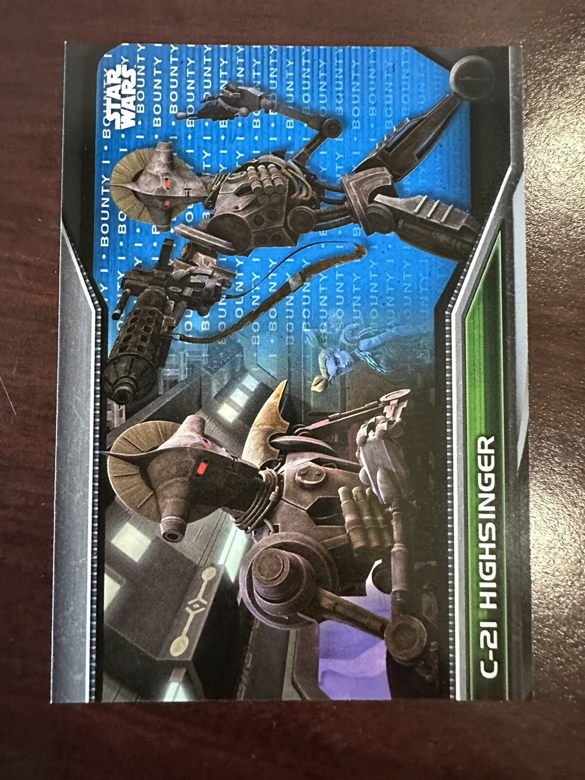 2021 Topps Star Wars Bounty Hunters C-21 Highsinger Level 1 Blue ...