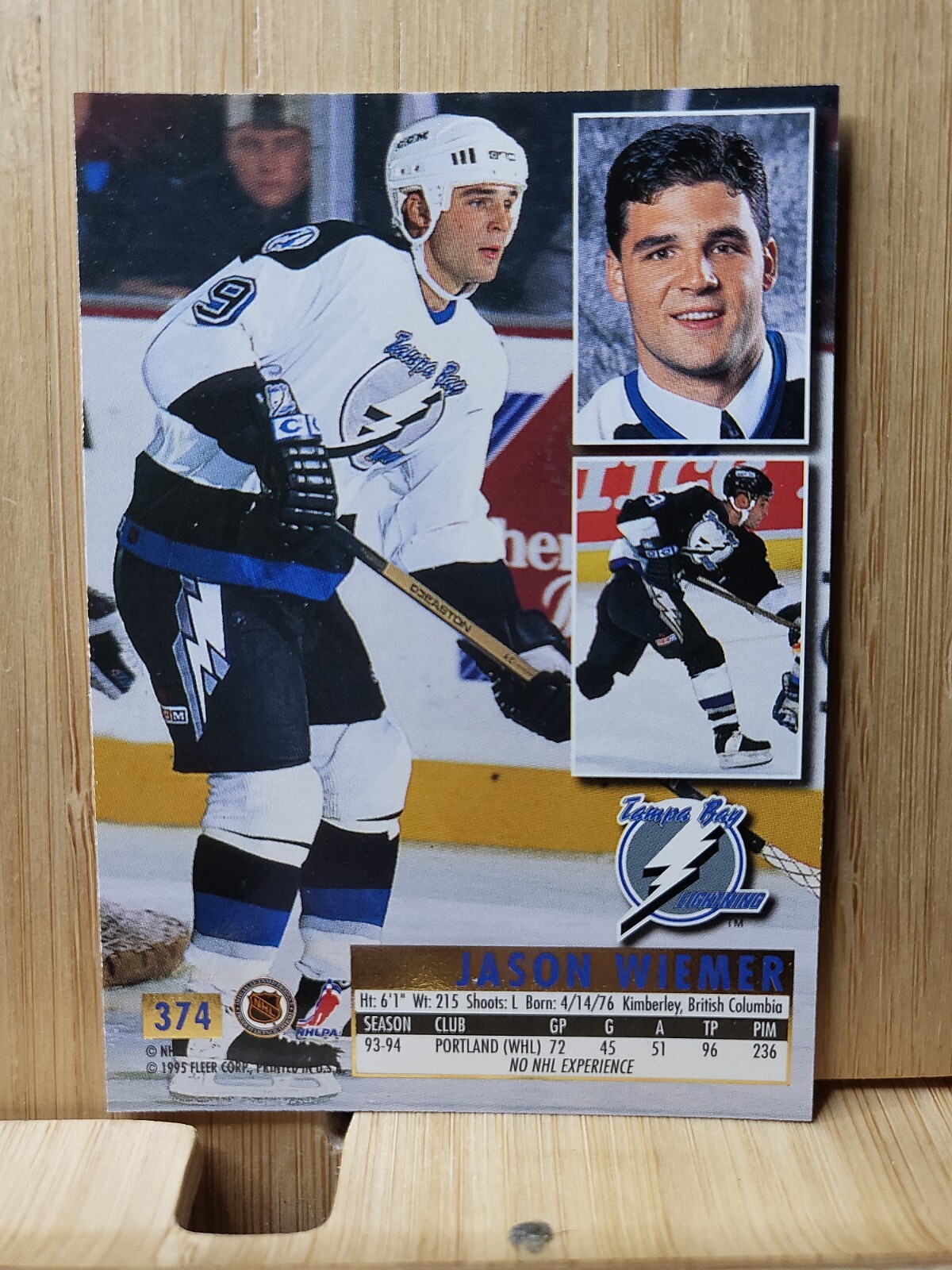 JASON WIEMER🏆94-95 Fleer Ultra Series II #374 NHL Hockey Card🏆 FREE ...