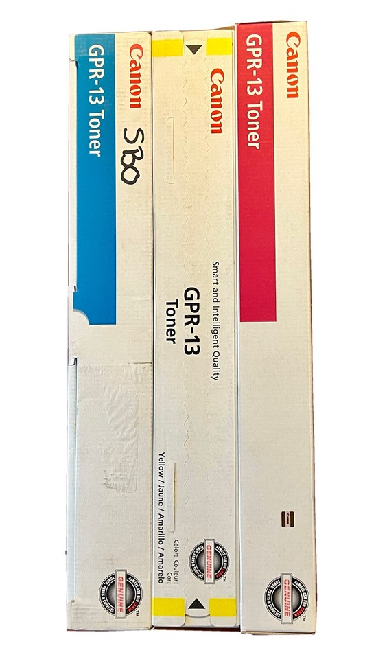 GENUINE CANON GPR-13 Toner Magenta, Cyan & Yellow for IR C2570/C3100 ...