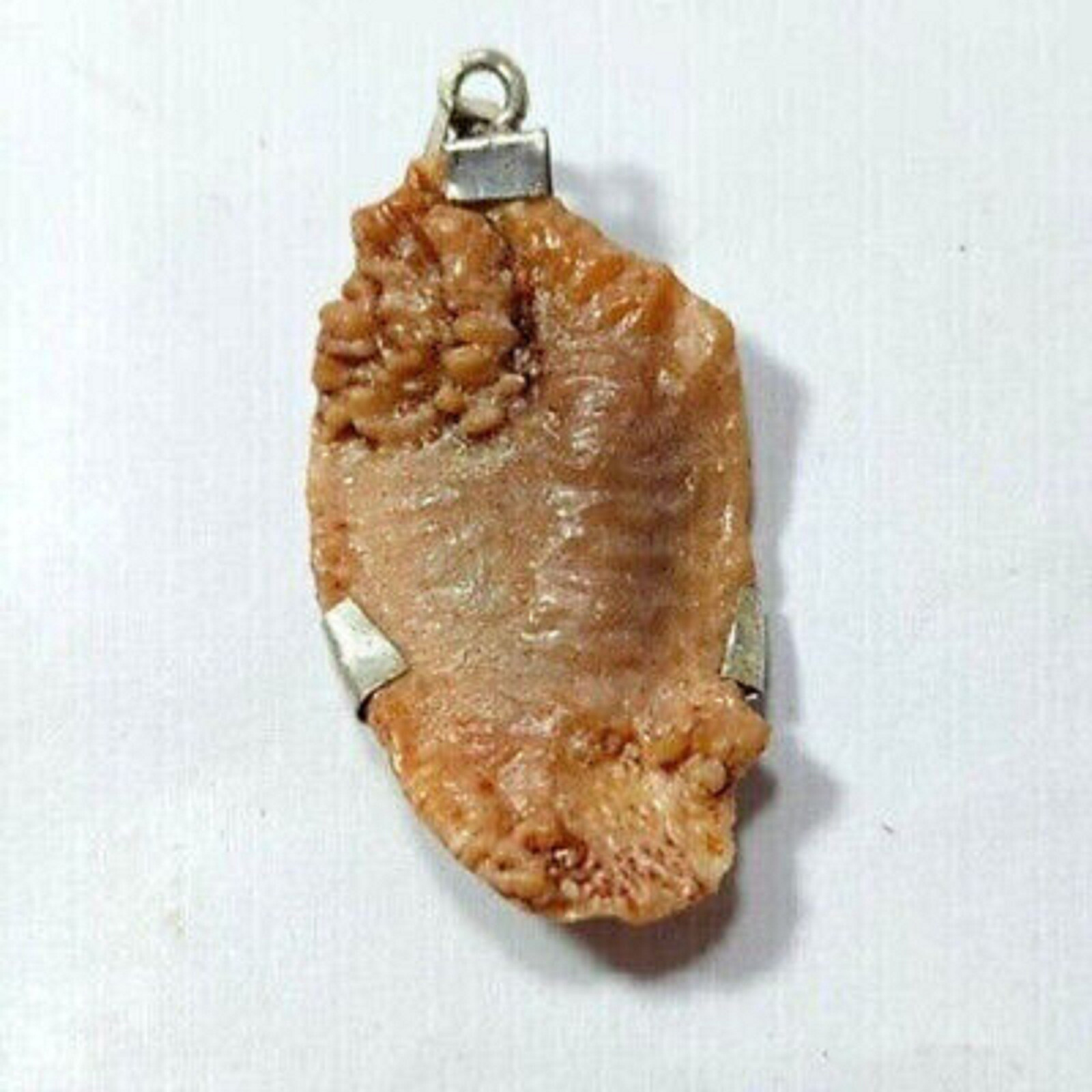 Indian Traditional Original Shukra Mani Stone In Pure Silver Locket ...