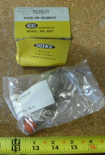 Hoke Adjustable Relief Valve 6548L4Y, 75-350 PSI Range,1/4" NPT, O2 ...