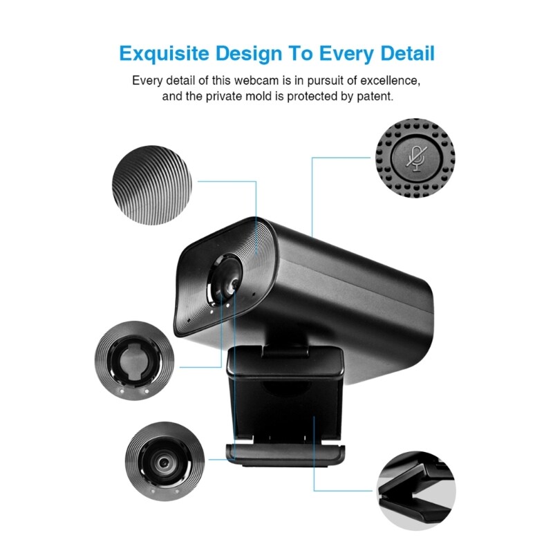 Autofocus 1080P USB Camera Clip-On Computer Webcam with Microphone ...