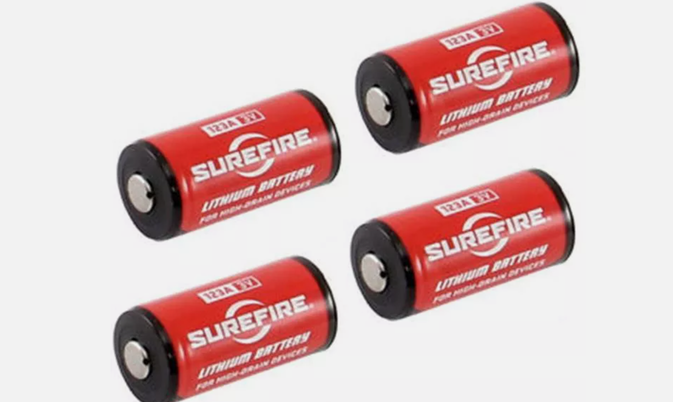 SureFire 123 cr123 CR123A SF123A 3-Volt Lithium Battery (4-pack) | eBay