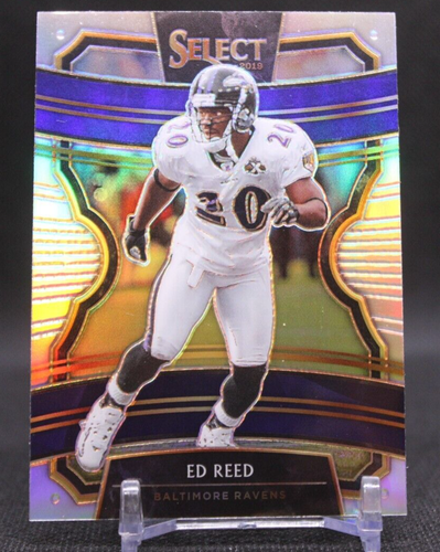 2019 Panini Select Ed Reed SILVER Prizm Card #100 Concourse Ravens ...