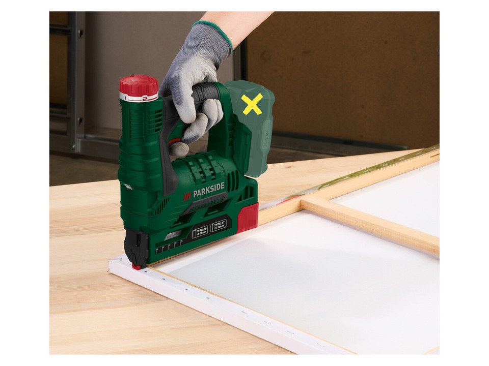 Parkside 20V Cordless 2in1 Stapler Nail Gun Tacker PAT 20-Li A1 | eBay UK