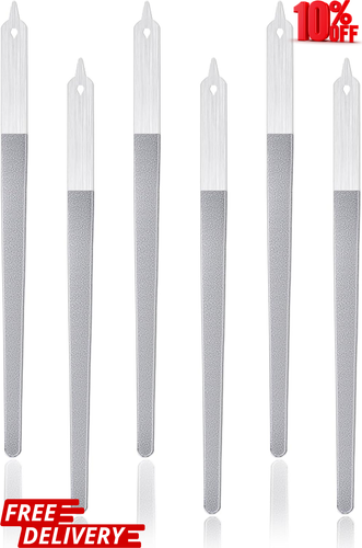 6Pcs Diamond Deb Nail File Metal Nail File with Sharp Pointed Tip ...
