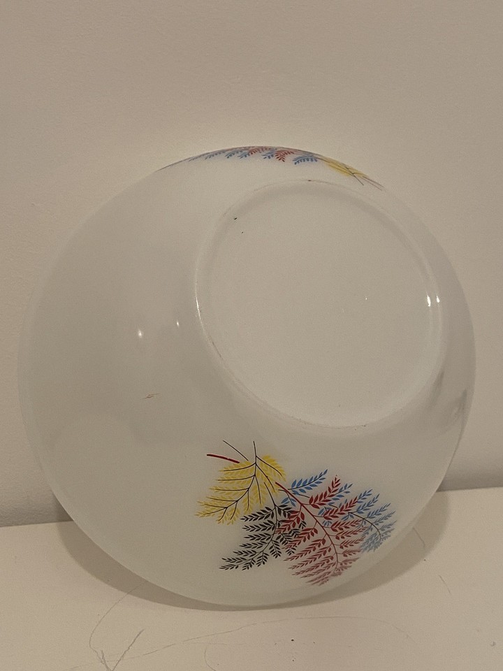 Vintage MCM Medium Phoenix Opalware 063 Mixing, Serving Bowl, Fern ...