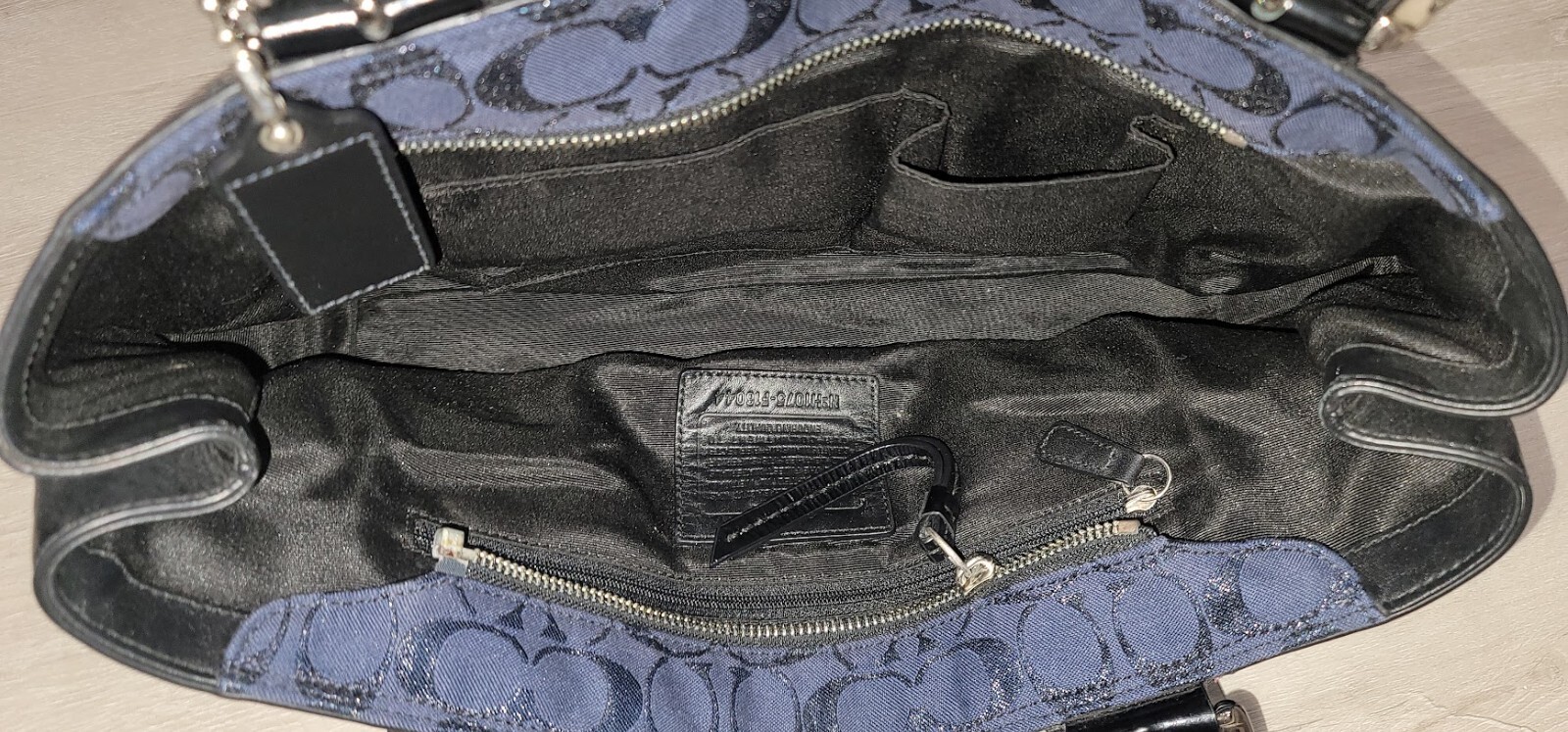 COACH Soho Shoulder Bag/Satchel Signature Blue Glitte… - Gem