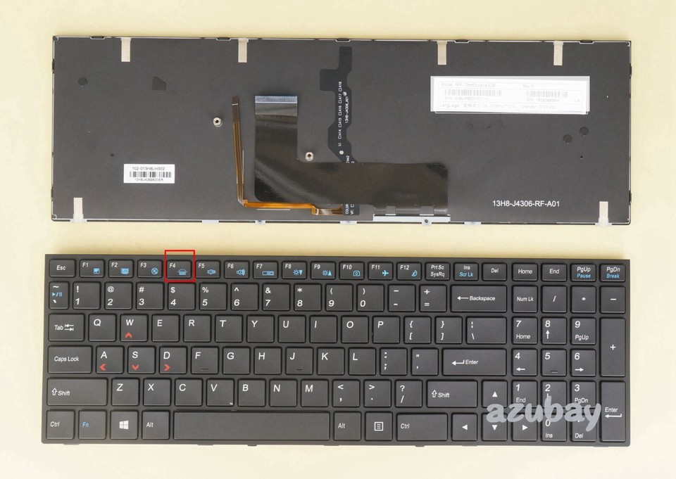 Keyboard for Sager NP8652 NP8657 NP8658 NP8670 NP8671 NP8672 NP8677 ...