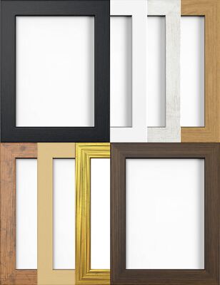 Photo Frame Picture Poster Frame Wide Profile 8 Colors Various sizes A1 ...