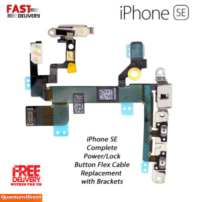 iPhone SE Complete On/Off Power/Lock Volume Mute/Silent Button/Switch ...