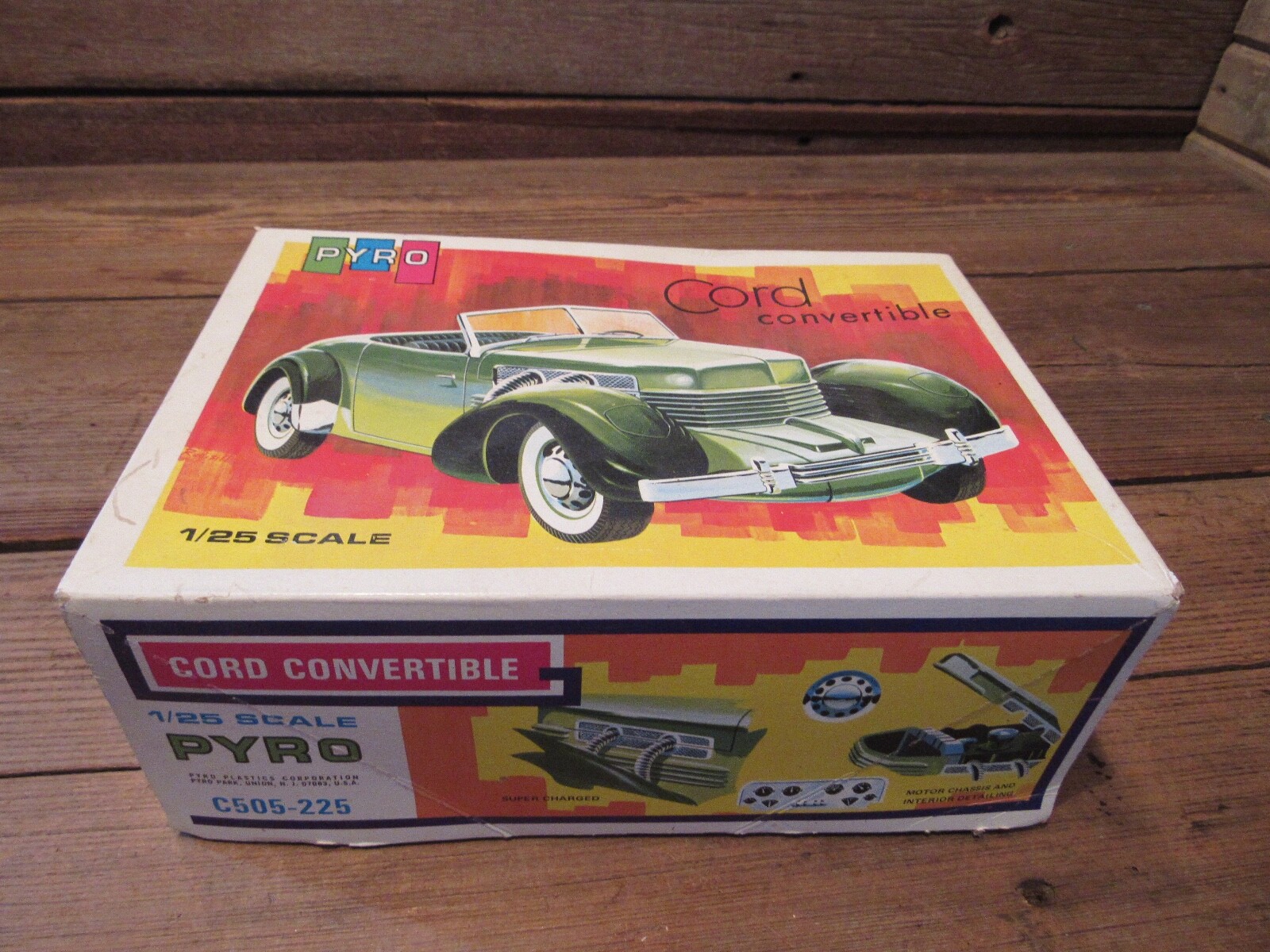 Vintage PYRO CORD CONVERTIBLE Plastic Model Kit | eBay