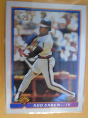ROD CAREW CALIFORNIA ANGELS 1991 BOWMAN BASEBALL CARD #04 | eBay
