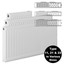 Compact Convector Radiator White Type 11 21 22 400mm 600mm Central ...