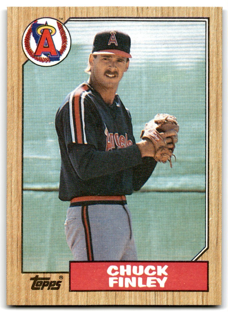 1987 Topps Baseball Cards Chuck Finley Rookie California Angels #446 | eBay