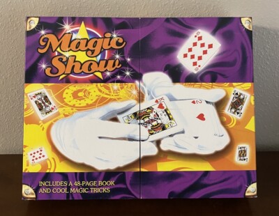 Childrens MAGIC SHOW Kit Trick Set Show Wand Card Learn Beginner Kit ...