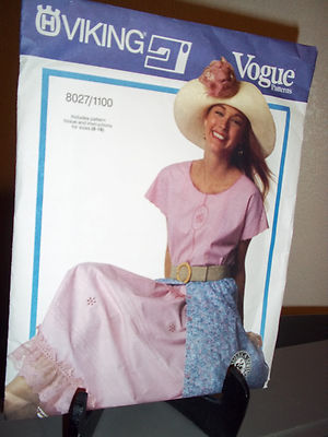 Viking Vogue #8027 1100 Sewing Pattern Misses Top Skirt 8 10 12 14 16 ...