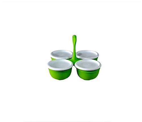 Tupperware Essentials Condiment Server Bowls Caddy Serving Bowl Basil ...