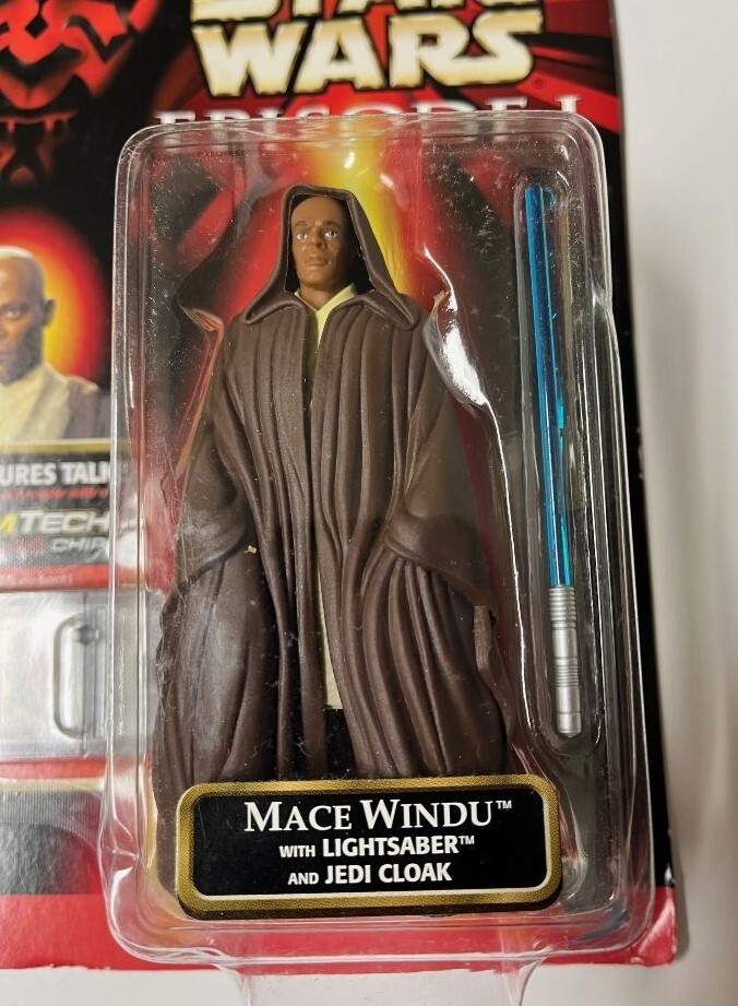 Vintage Star Wars Mace Windu NEW 1998 # 84105 Talking w CommTech Chip | eBay
