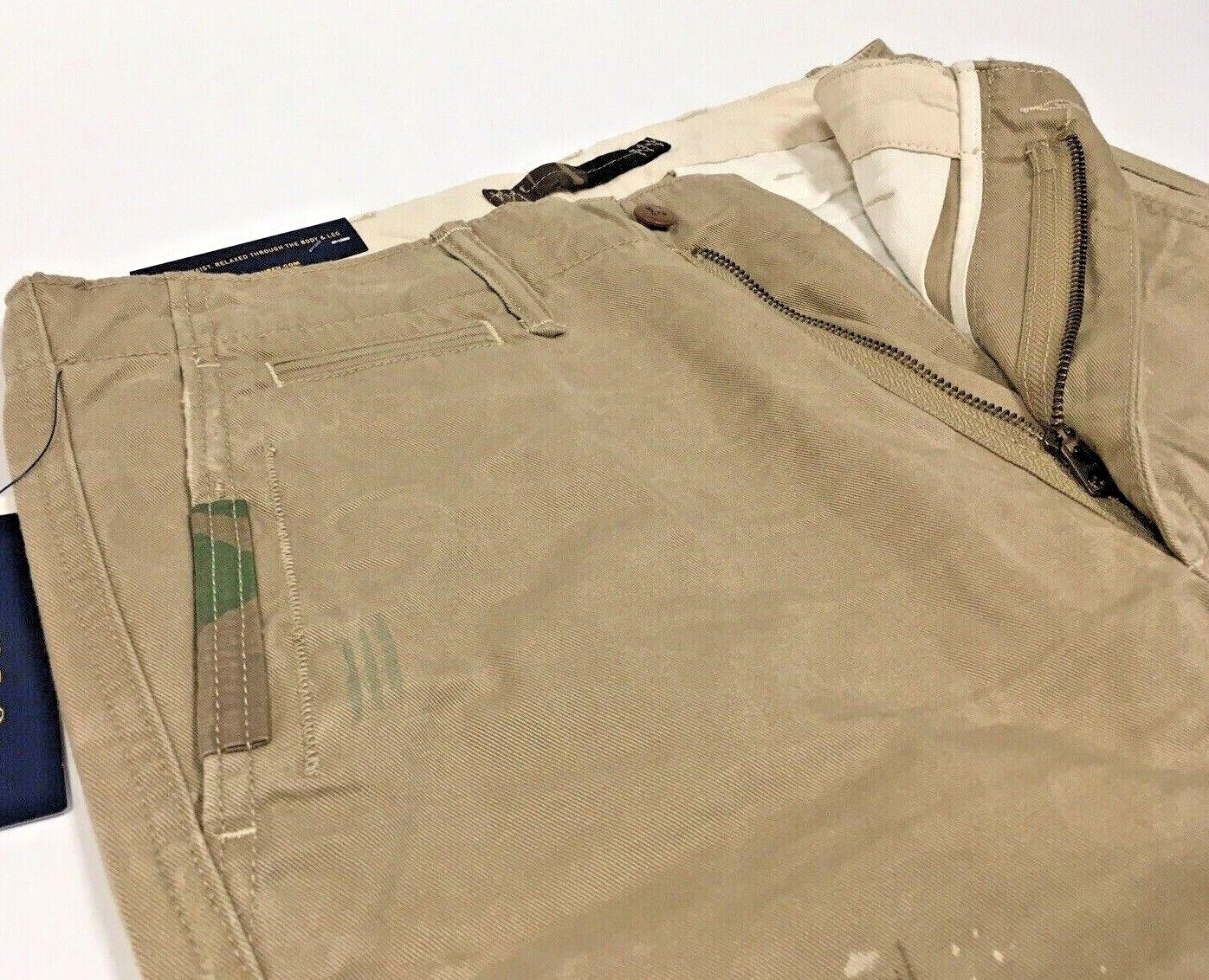 Polo Ralph Lauren Military Army Camo Distressed Repaired Relaxed Fit ...