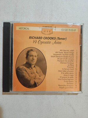 Richard Crooks (Tenor): 19 Operatic Arias (CD) | eBay