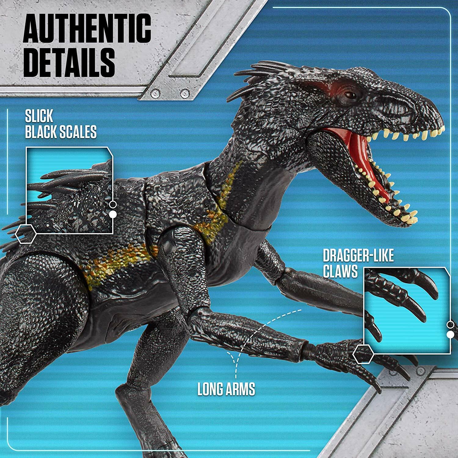 Jurassic World INDORAPTOR Dinosaur 16" GROWLS & EYES LIGHT UP RED ...