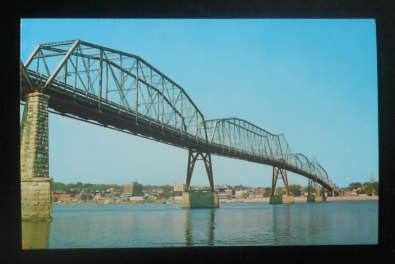 1960s? High Bridge Second Span Collapsed Muscatine IA Postcard Iowa | eBay