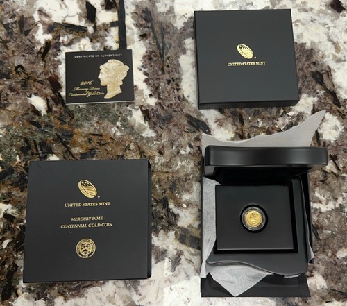 2016-W Centennial Gold Mercury Dime Box/COA Flawless Coin | eBay