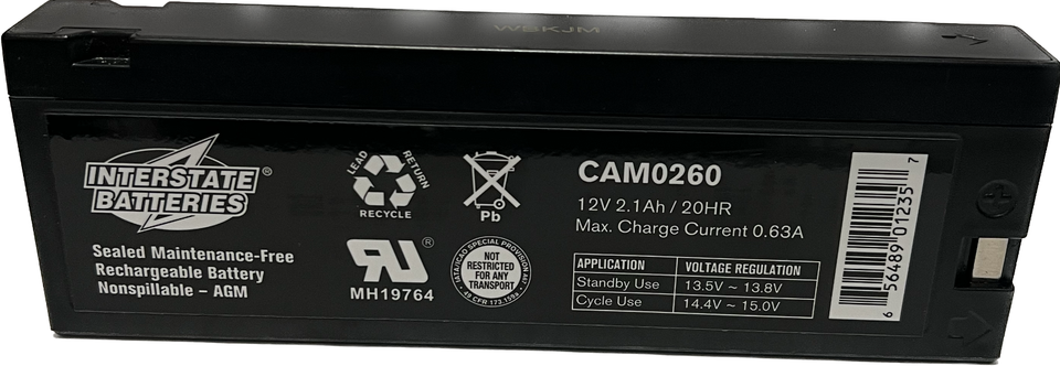 12V 2.1Ah for Philips Medical Heartstart XL Defibrillator M4735A ...