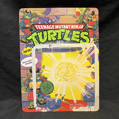 TMNT Cardback Leo Sewer Samurai Ninja Turtles 1990 Bio File Card | eBay