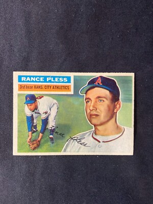 pack fresh 1956 Topps EX-MT Gray #339 Rance Pless | eBay