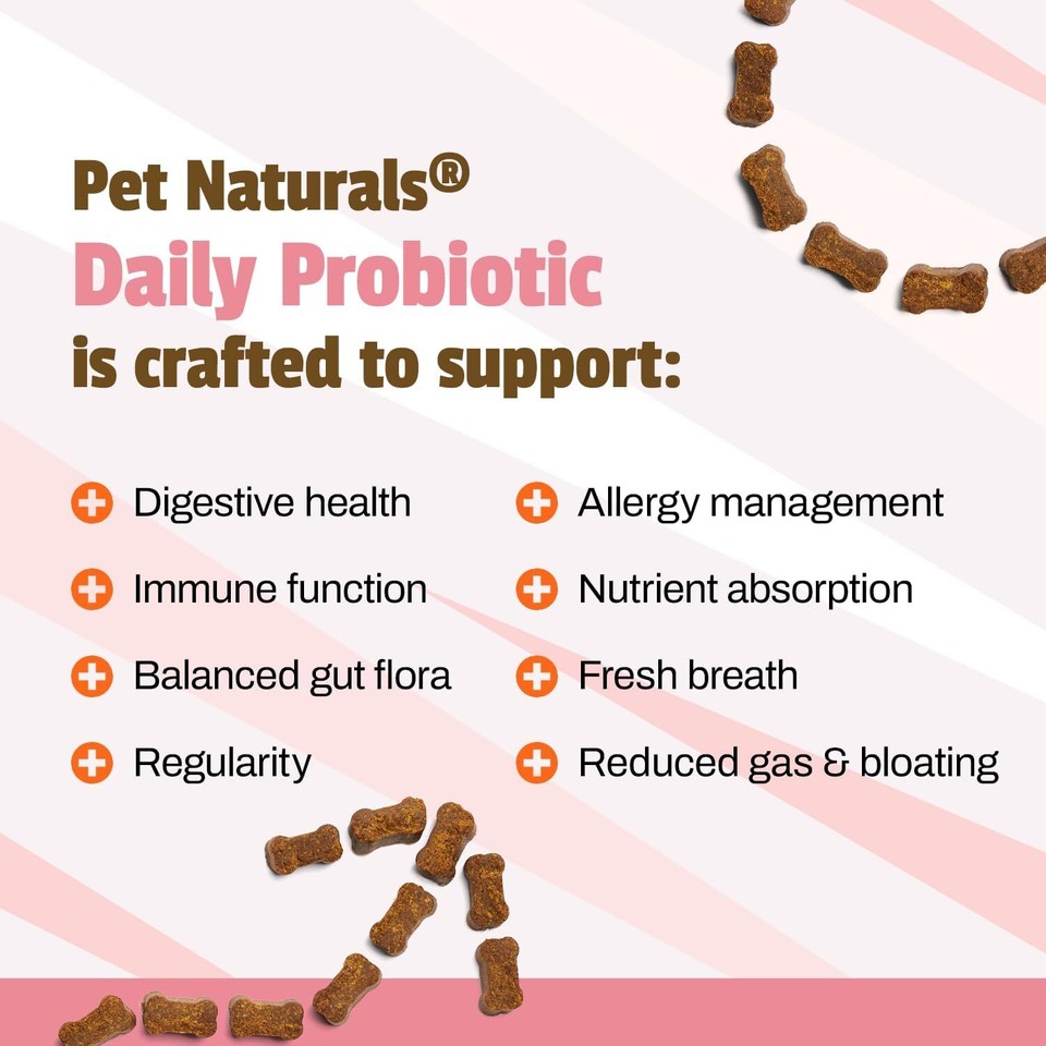 Pet Naturals of Vermont - Daily Probiotic for Dogs Digestive Health 60 ...