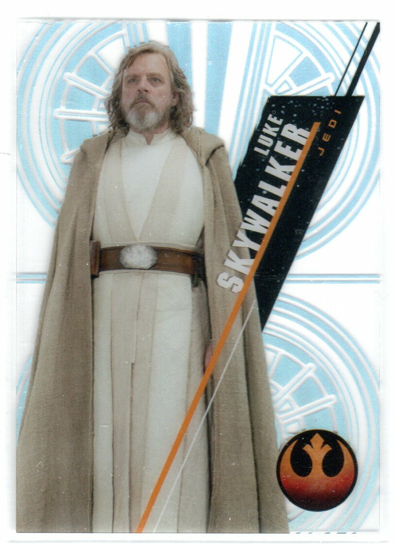 STAR WARS 2016 TOPPS HIGH TEK BASE SW-96 LUKE SKYWALKER FORM 2 PATTERN ...