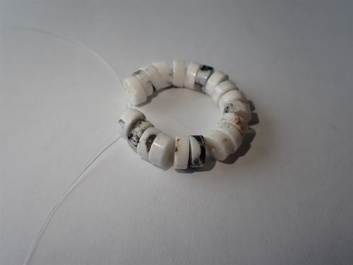 Rare White Buffalo (Tonopah) Disc Shaped Beads - 6x2.5-3mm - 20 Beads ...