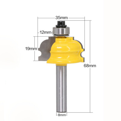 1pcs 3/4" Architectural Molding Router Bit 8mm Shank | eBay